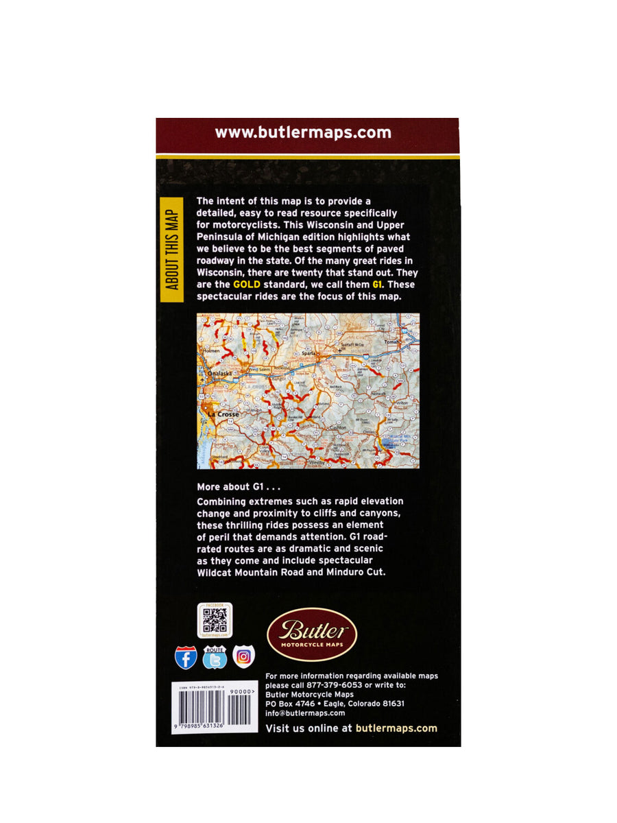 Butler Wisconsin and Michigan's Upper Peninsula G1 Map – Union Garage